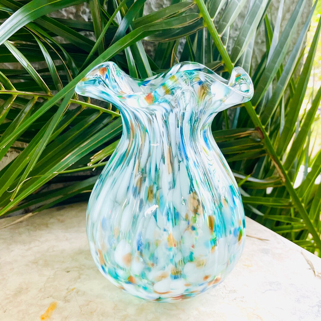 Murano Italy Vintage Blue Tone Multi Color Decorative Glass - Etsy