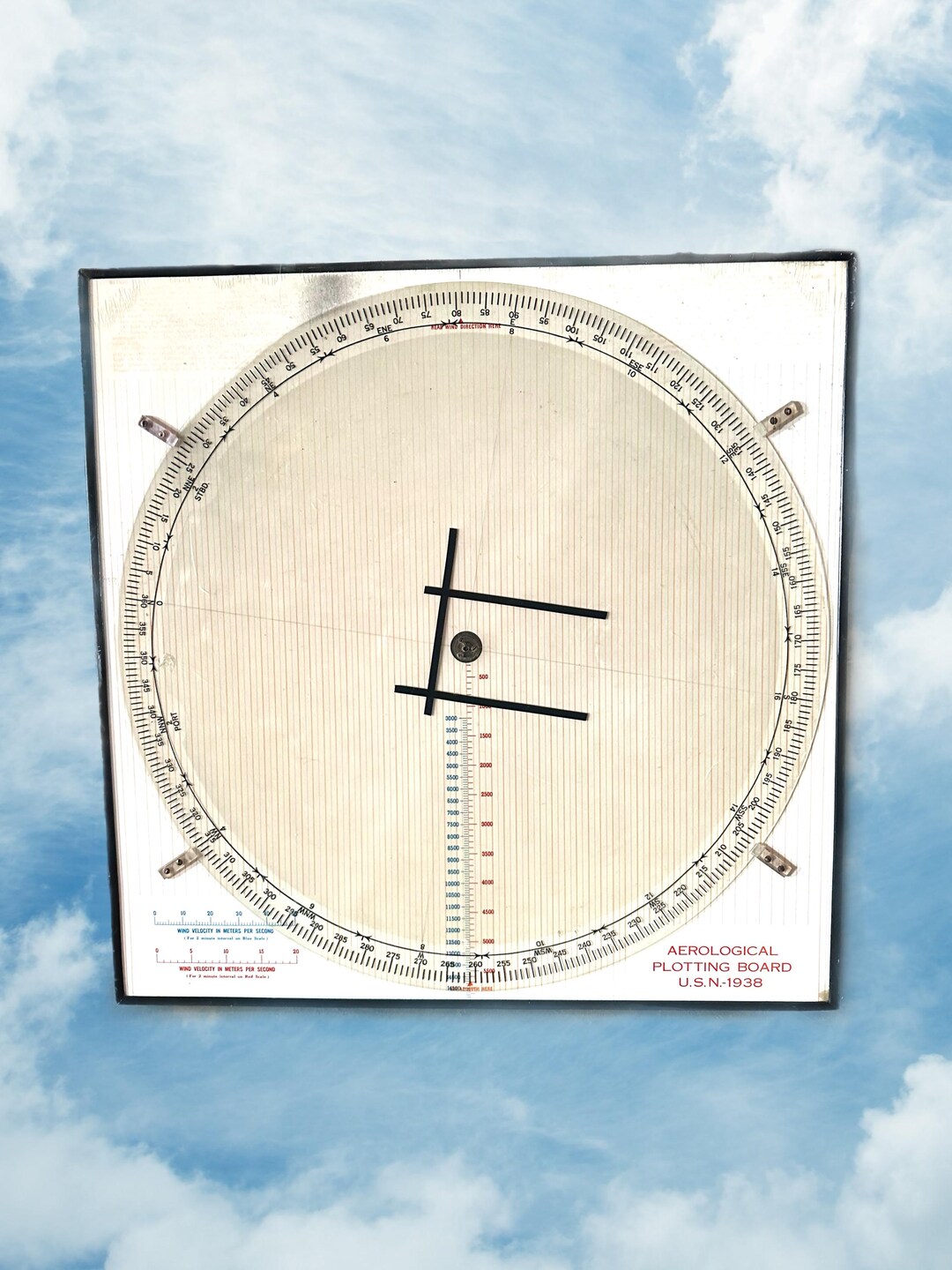 1938 USN Aerological Aviation Plane Plotting Board Vintage - Etsy