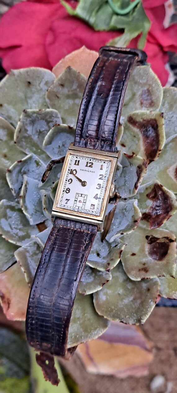 Hamilton "Gilbert" Solid 14k Gold 1940s Original Vint… - Gem