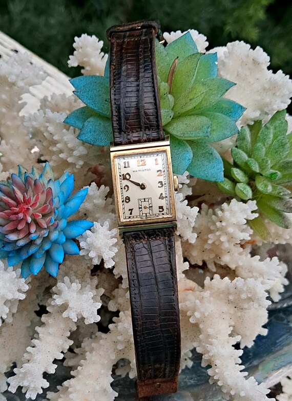 Hamilton "Gilbert" Solid 14k Gold 1940s Original Vint… - Gem