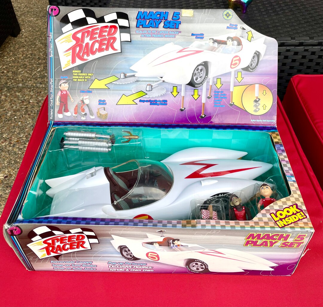 NIB Speed Racer Mach 5 Play Set W/ Exclusive Spridle & Chim - Etsy