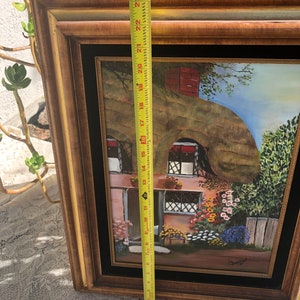 Artist Signed Original Fredrix 12x16 Cottage Home Painting in Wood ...