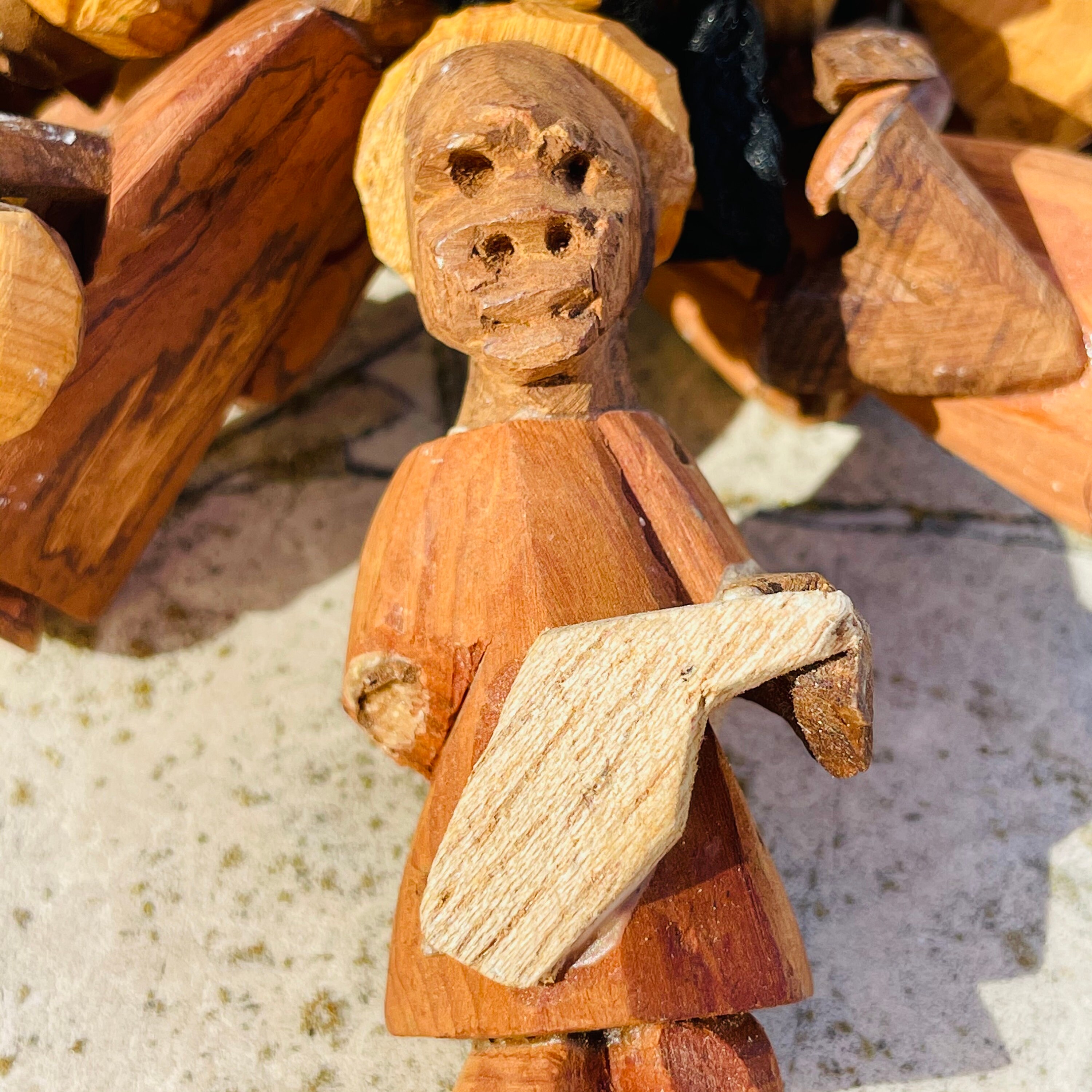 Antique Artisan Wood Hand Carved People Figures Tribal Bead | Etsy