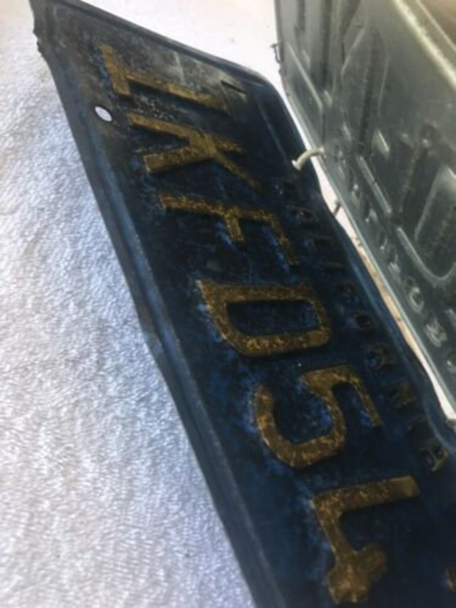 Vintage Blue & Yellow California License Plate Pair 1KFD543 | Etsy