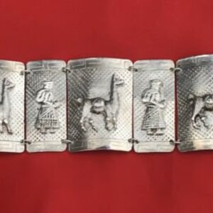 Vintage Signed 900 Silver Industria Peruana Alpaca Panel - Etsy