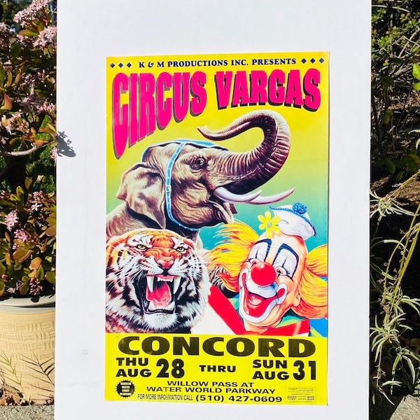 Circus Vargas Poster - Etsy