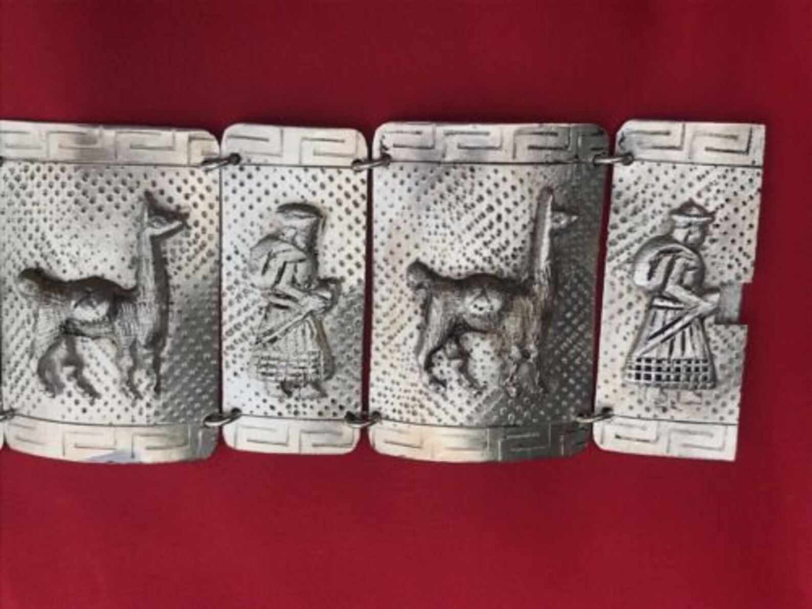 Vintage Signed 900 Silver Industria Peruana Alpaca Panel | Etsy