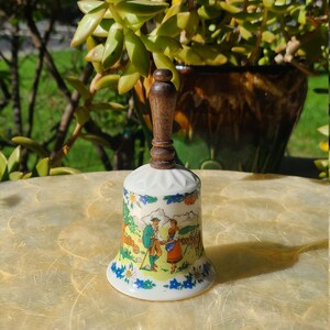 S.P.M Walkure W Germany Wood Handle Porcelain Bell Man Woman - Etsy