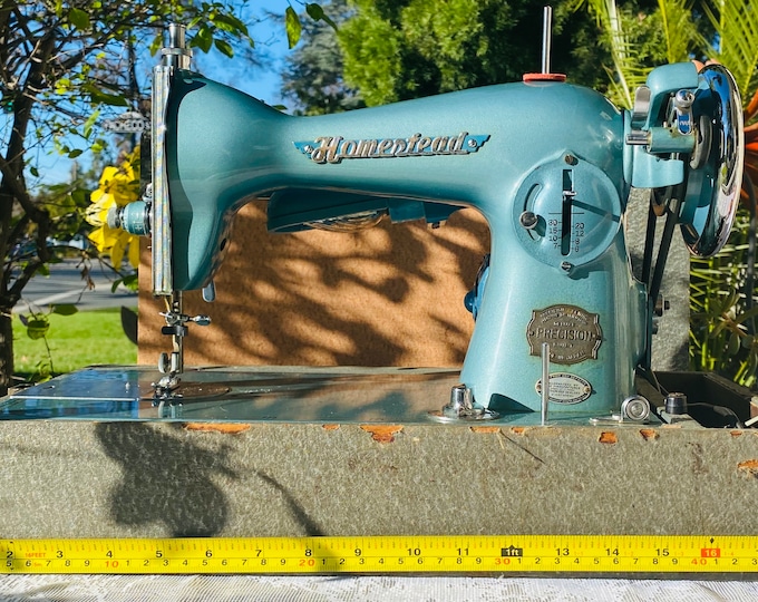 Vintage Homestead Precision Sewing Machine Japan With Accessories ...
