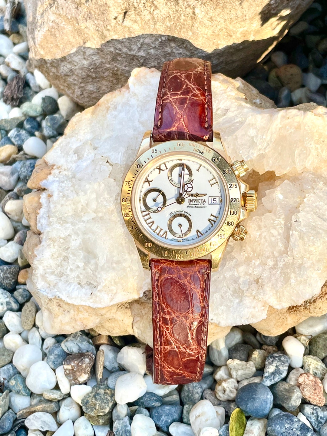 18K Solid Gold 7750 Invicta Automatic Swiss Chronometer Limited Edition ...