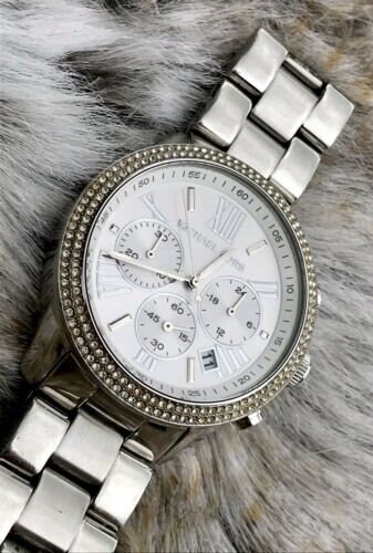 MICHAEL KORS Ladies MK5776 Silver White Dial Analog Stainless | Etsy