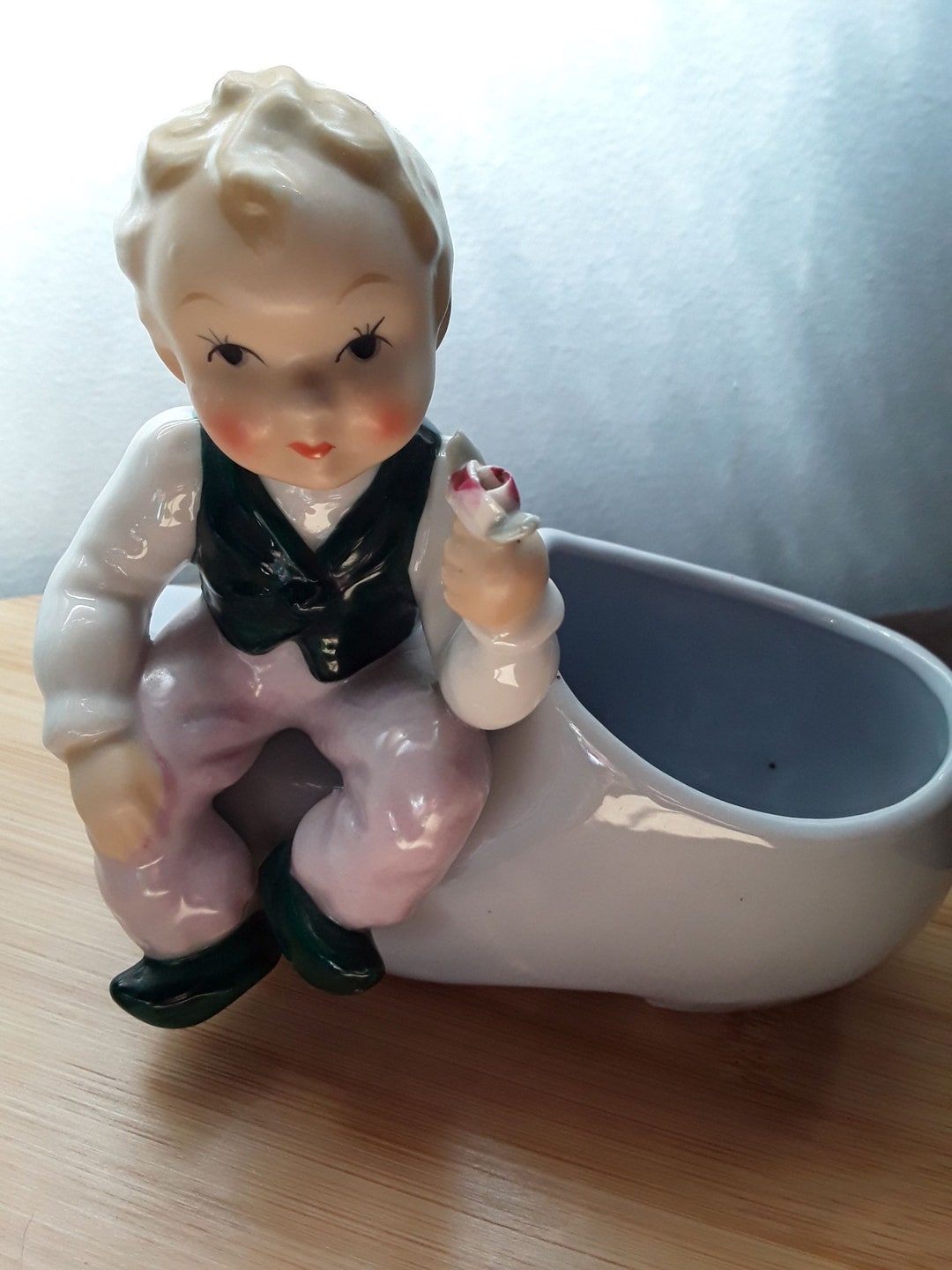 Collectible Dutch Boy Planter by Lefton Cute Ceramic - Etsy