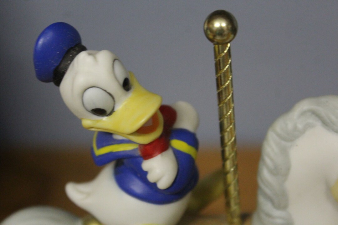 Collectible DONALD DUCK Carousel Figurine in Box, New England ...