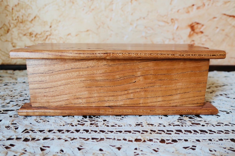 Wood Keepsake Box Gummy Cherry With Walnut Pins and Handle. - Etsy