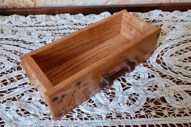 Wood Keepsake Box Gummy Cherry With Walnut Pins and Handle. - Etsy