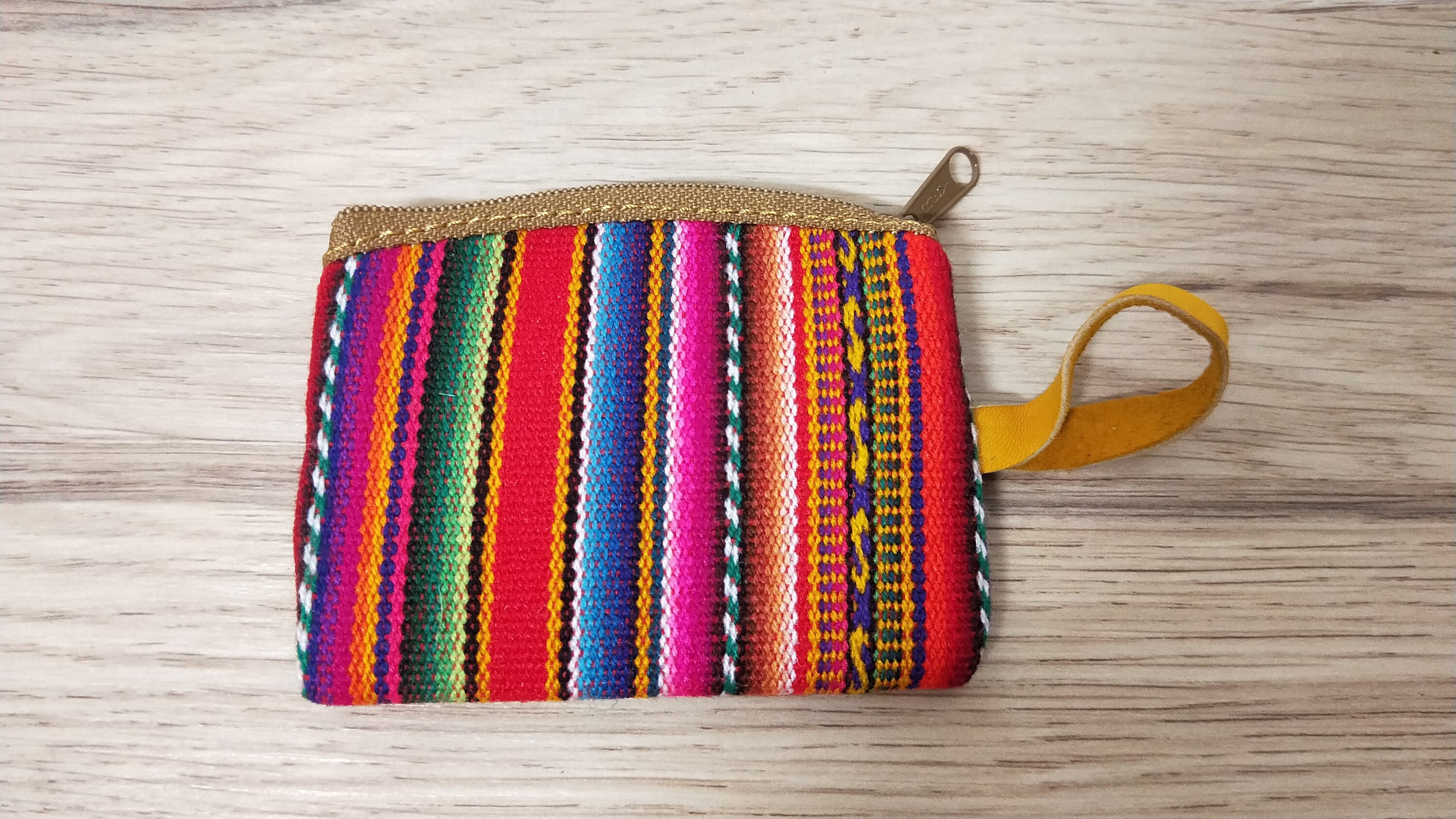 Coin Purse Made From Peruvian Manta & Leather - Etsy Australia