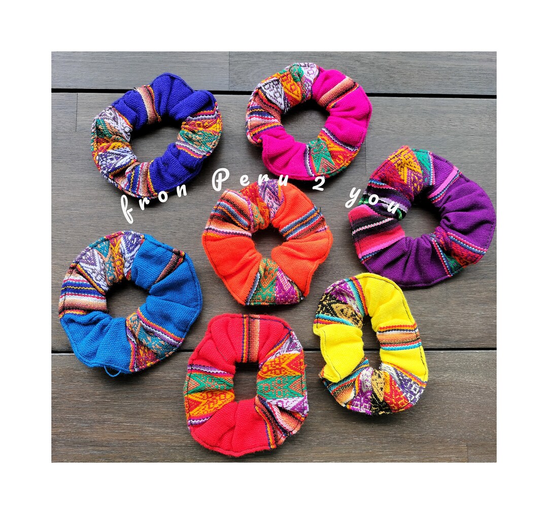 Lazo para el pelo de Manta Peruana | Coleta para el pelo de Aguayo ...