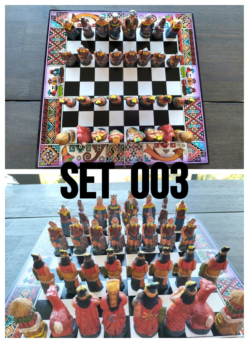 Peruvian Chess Set Incas Vs. Conquistadors - Etsy Australia