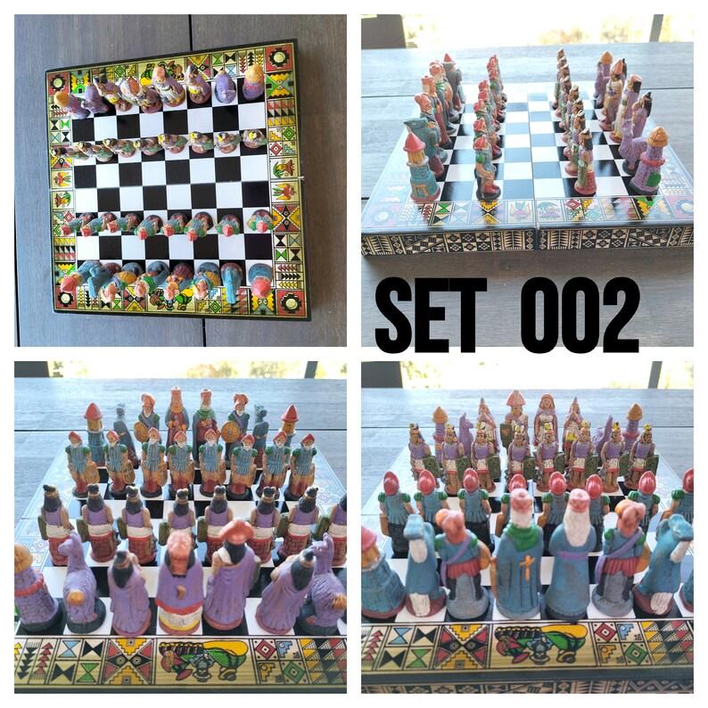 Peruvian Chess Set Incas Vs. Conquistadors - Etsy