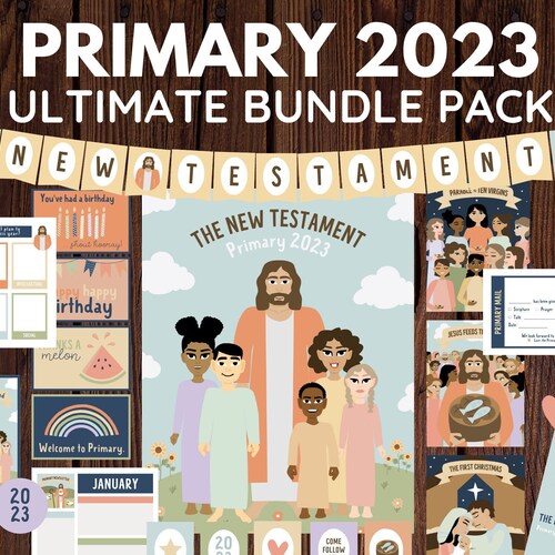 New Testament 2023 Primary Bulletin Board Prints // LDS - Etsy
