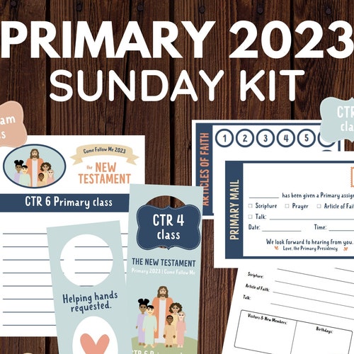 LDS Primary Class Room Door Signs Instant Download Mirrored - Etsy