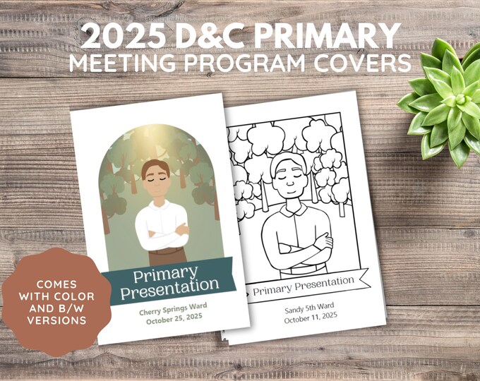 LDS Primary Program Script Completely Customizable 2025 Doctrine ...