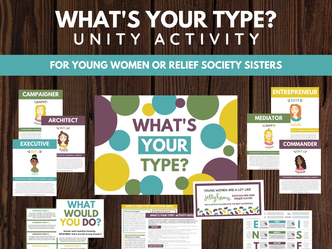 What's Your Type? | LDS Young Women or Relief Society Unity Friendship ...