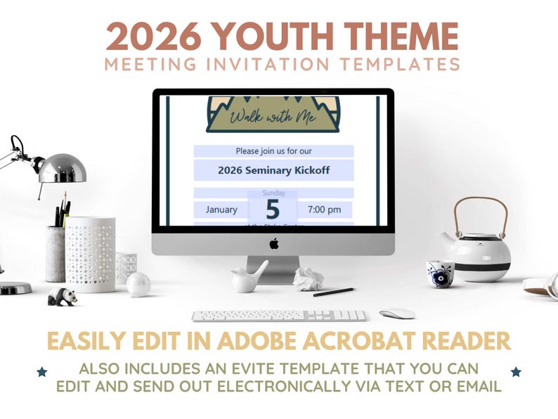 2026 LDS Youth Theme Meeting Invitations and Textable Image | Walk With ...