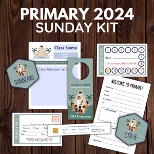ULTIMATE 2024 Primary Book of Mormon Bundle Bulletin Board, Ministering ...