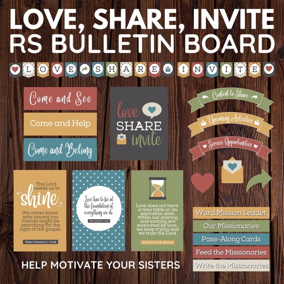 RS YM Handout Love Share Invite LDS Printable Love Share Invite Poster ...