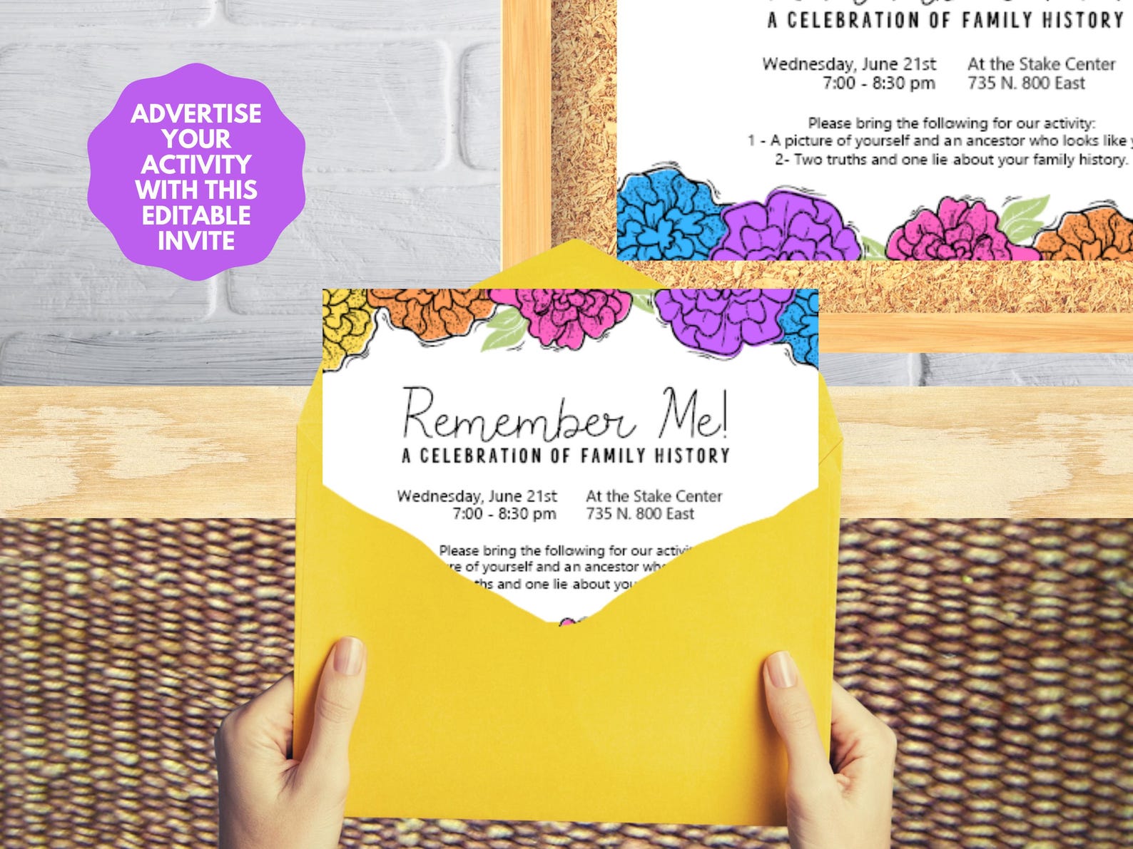 LDS Family History Celebration | Remember Me | Primary, Young Women ...
