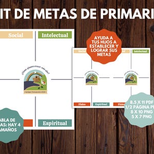 Kit De Metas Niños Y Jóvenes De La Primaria SUD | LDS SPANISH Children ...