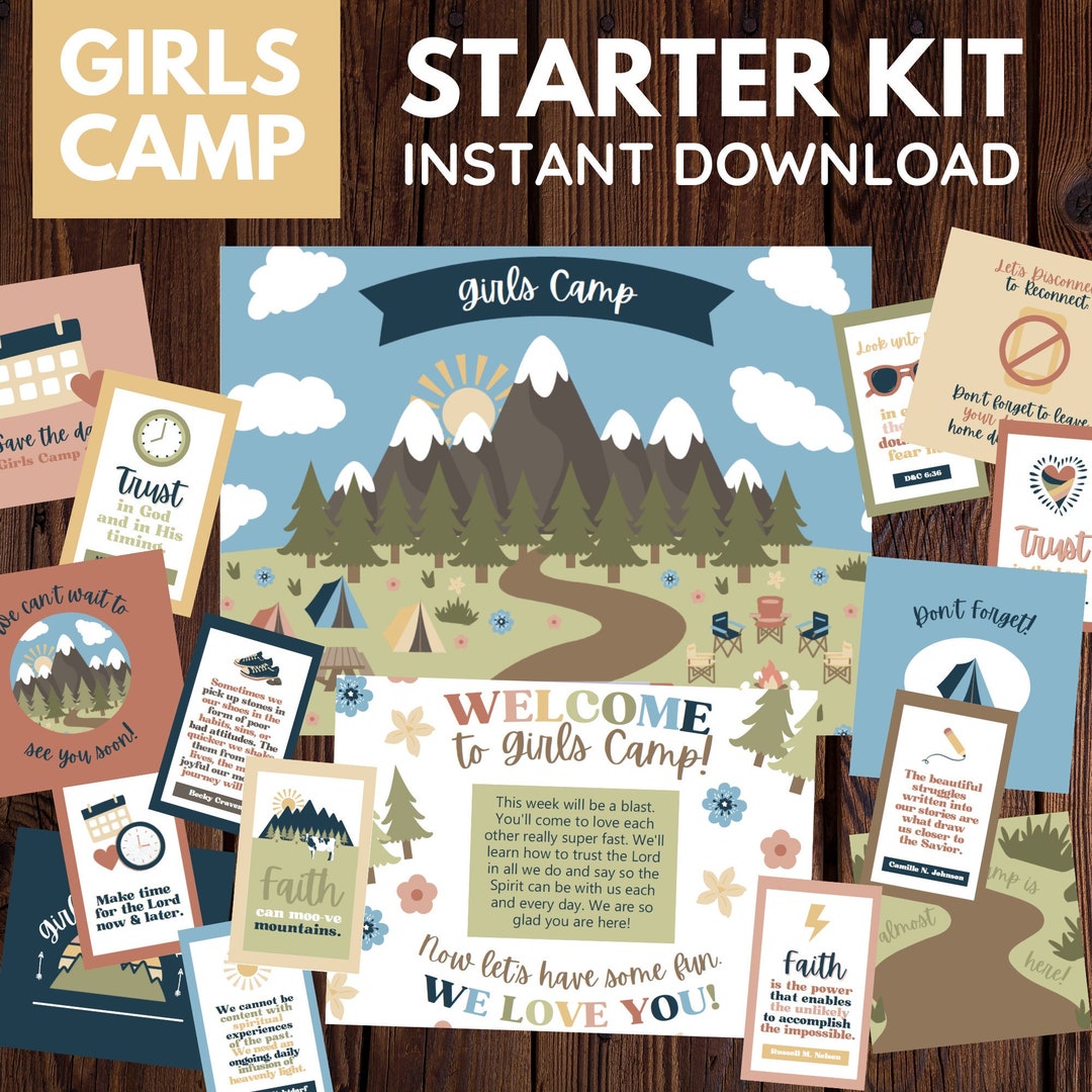LDS YW Girls Camp Starter Kit Trust in the Lord, Faith Can Move ...