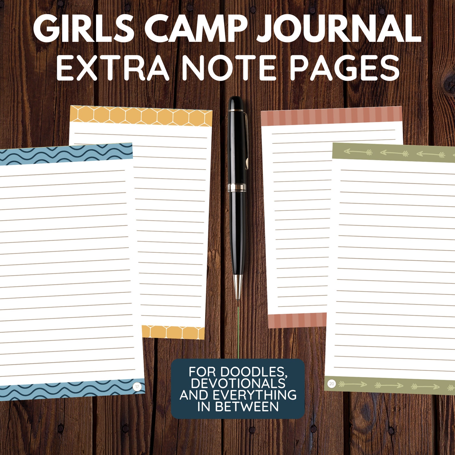 LDS Girls Camp Journal Digital Download Color or - Etsy