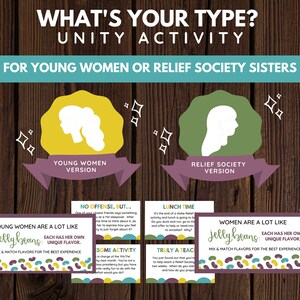 What's Your Type? | LDS Young Women or Relief Society Unity Friendship ...