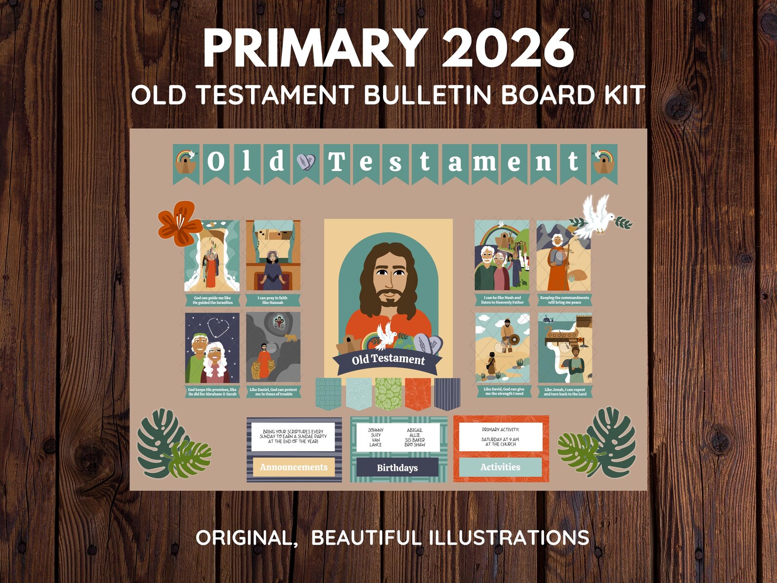 ULTIMATE 2026 LDS Primary Old Testament Bundle | Bulletin Board ...
