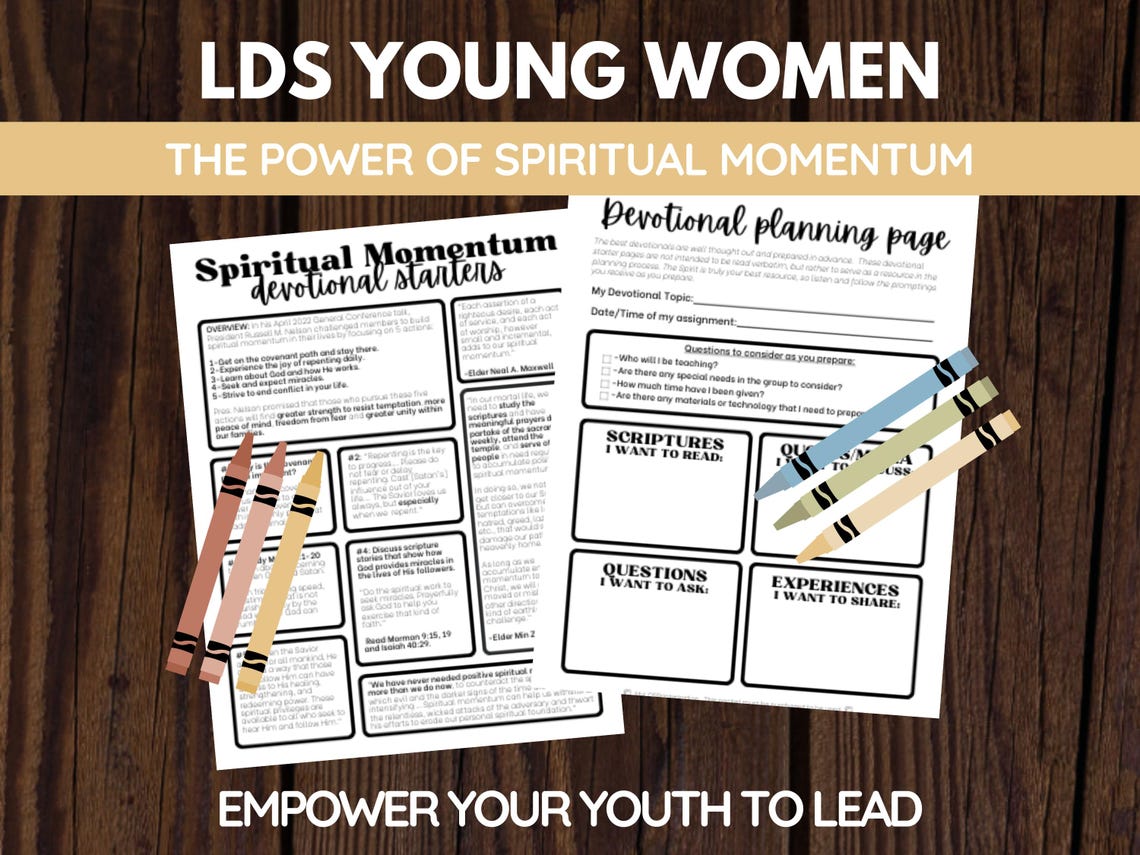 LDS Young Women Devotional Starters & Treat Tags | the Power of ...