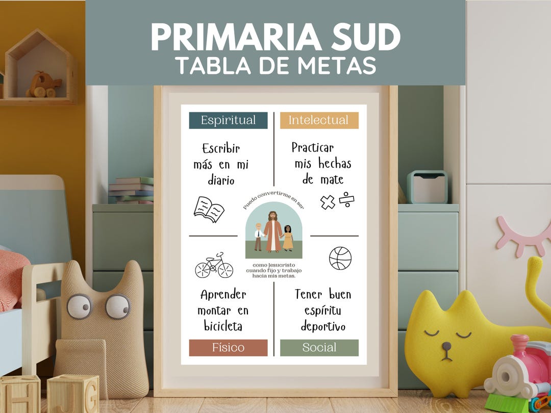 Kit De Metas Niños Y Jóvenes De La Primaria SUD | LDS SPANISH Children ...