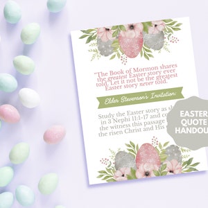 LDS Easter Handout Treat Tag | Elder Gary E. Stevenson: the Greatest ...