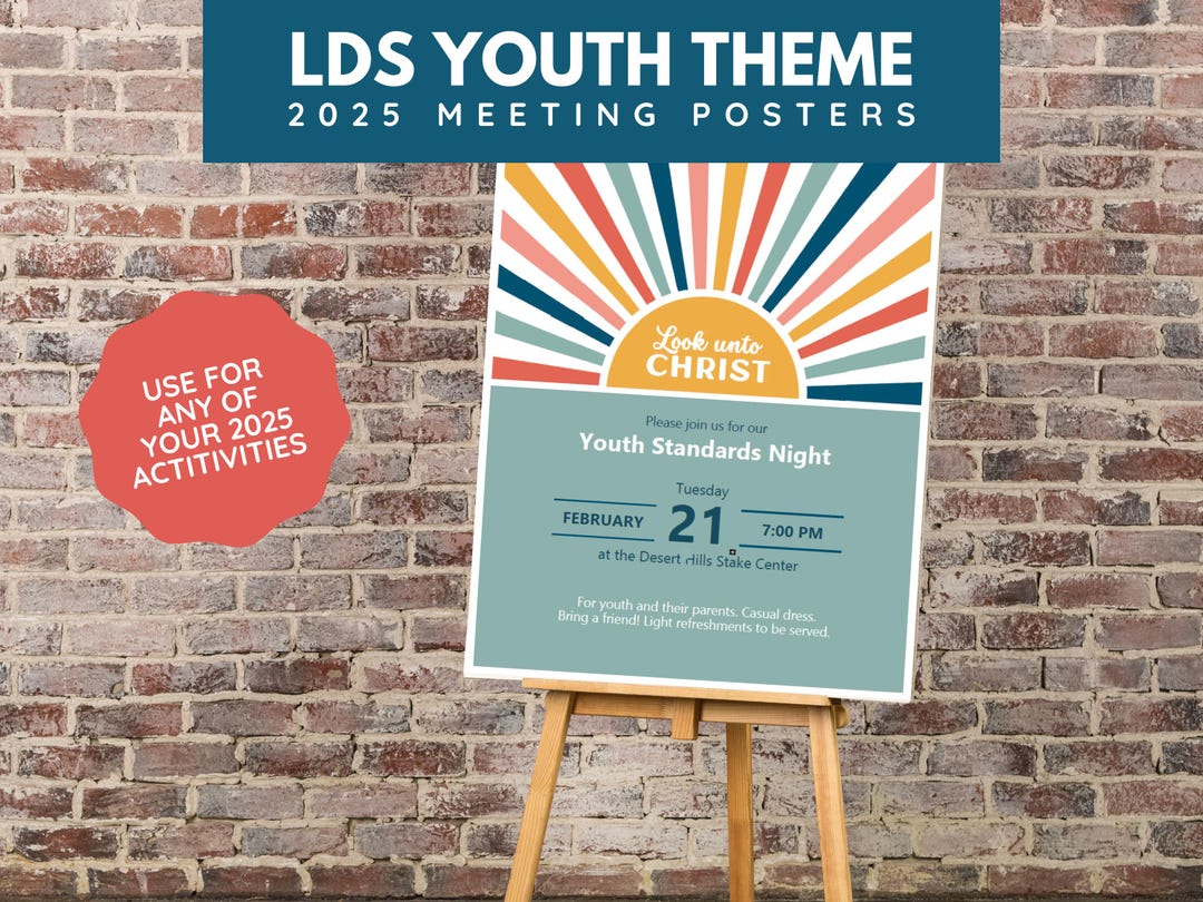Look Unto Christ LDS Youth Theme Posters for Youth Conference, Annual ...