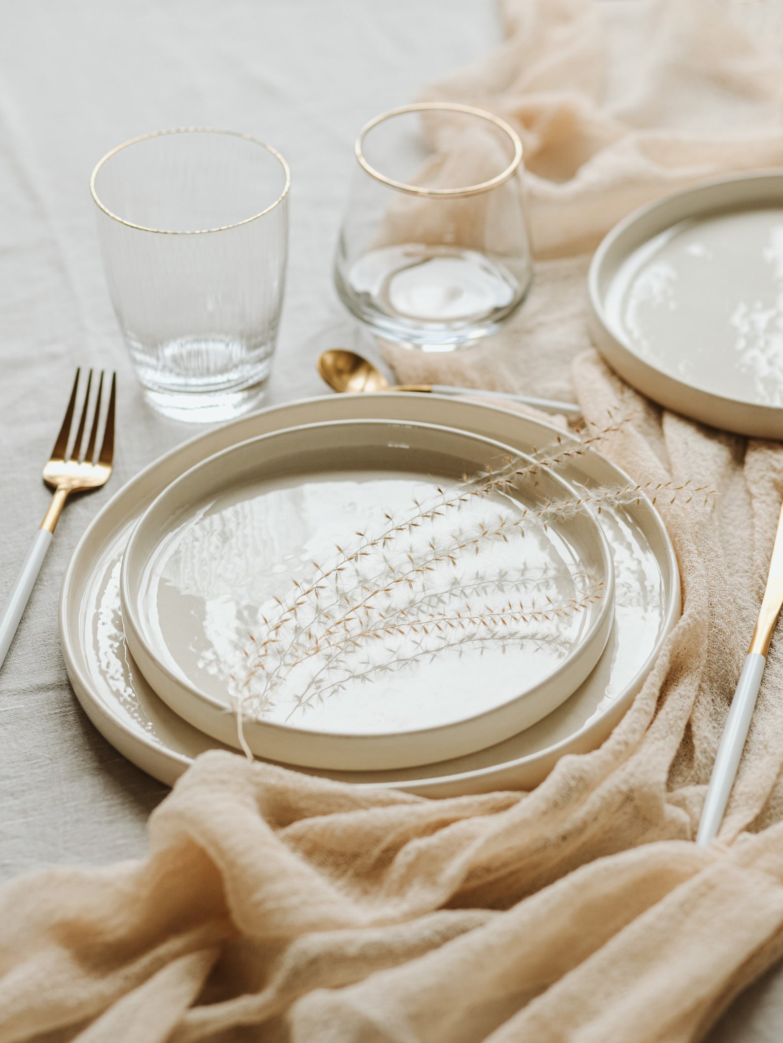 Boho Baby Shower Table Decor Creme Gauze Table Runner Fall Wedding ...