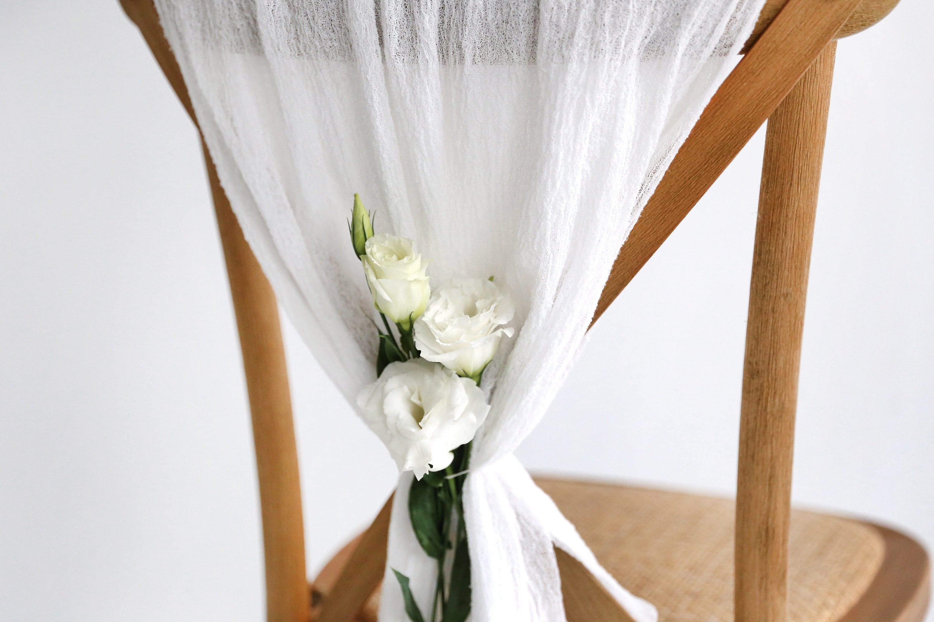 Cheesecloth Chair Cover for Wedding Aisle Decor Boho Wedding - Etsy
