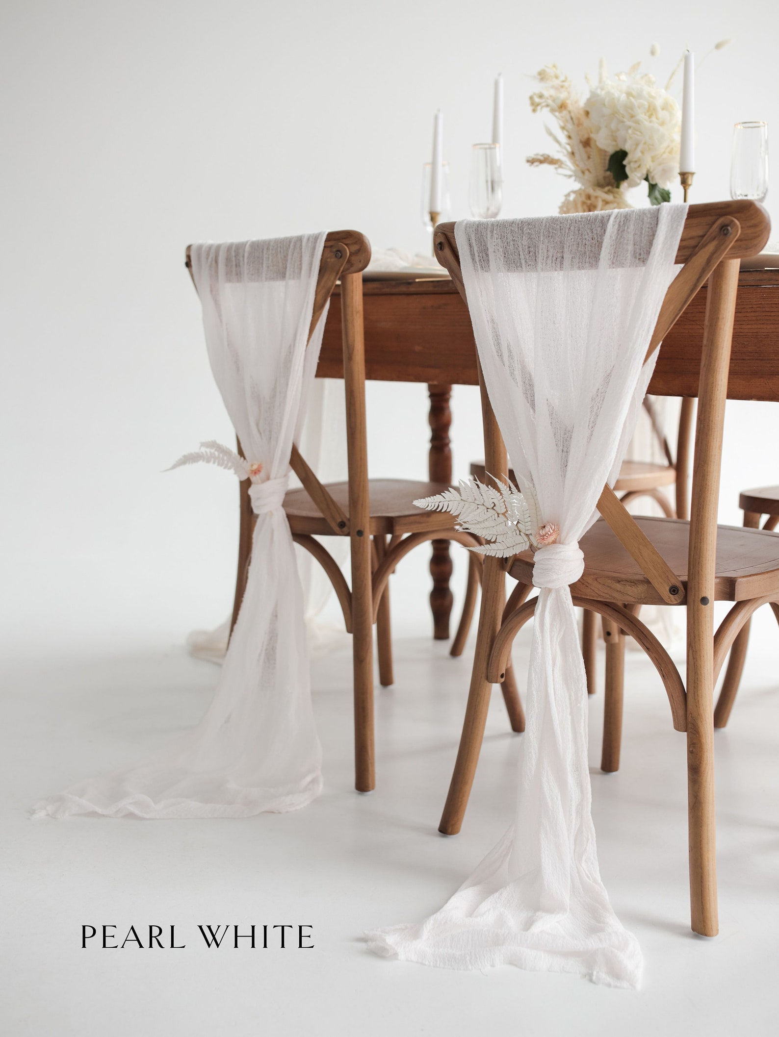 Fall Wedding Chair Sash for Wedding Ceremony Decor Boho Wedding Chair ...