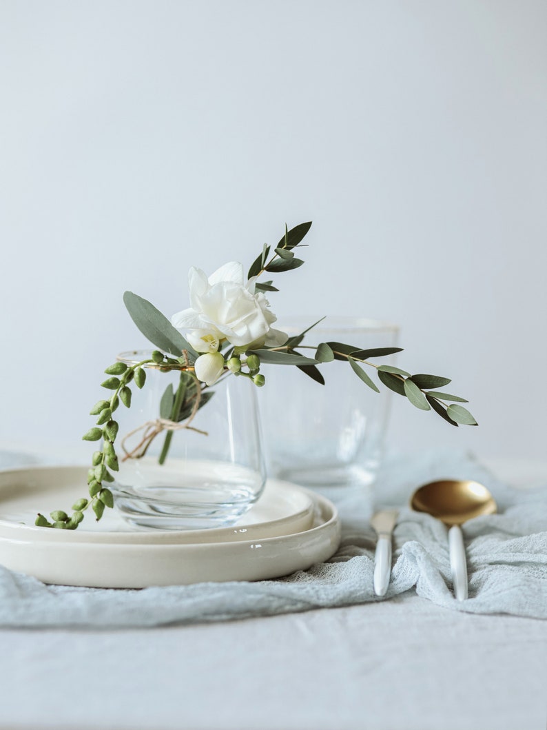 Grey Mist Boho Wedding Cheesecloth Table Runner Wedding Arch Tape ...