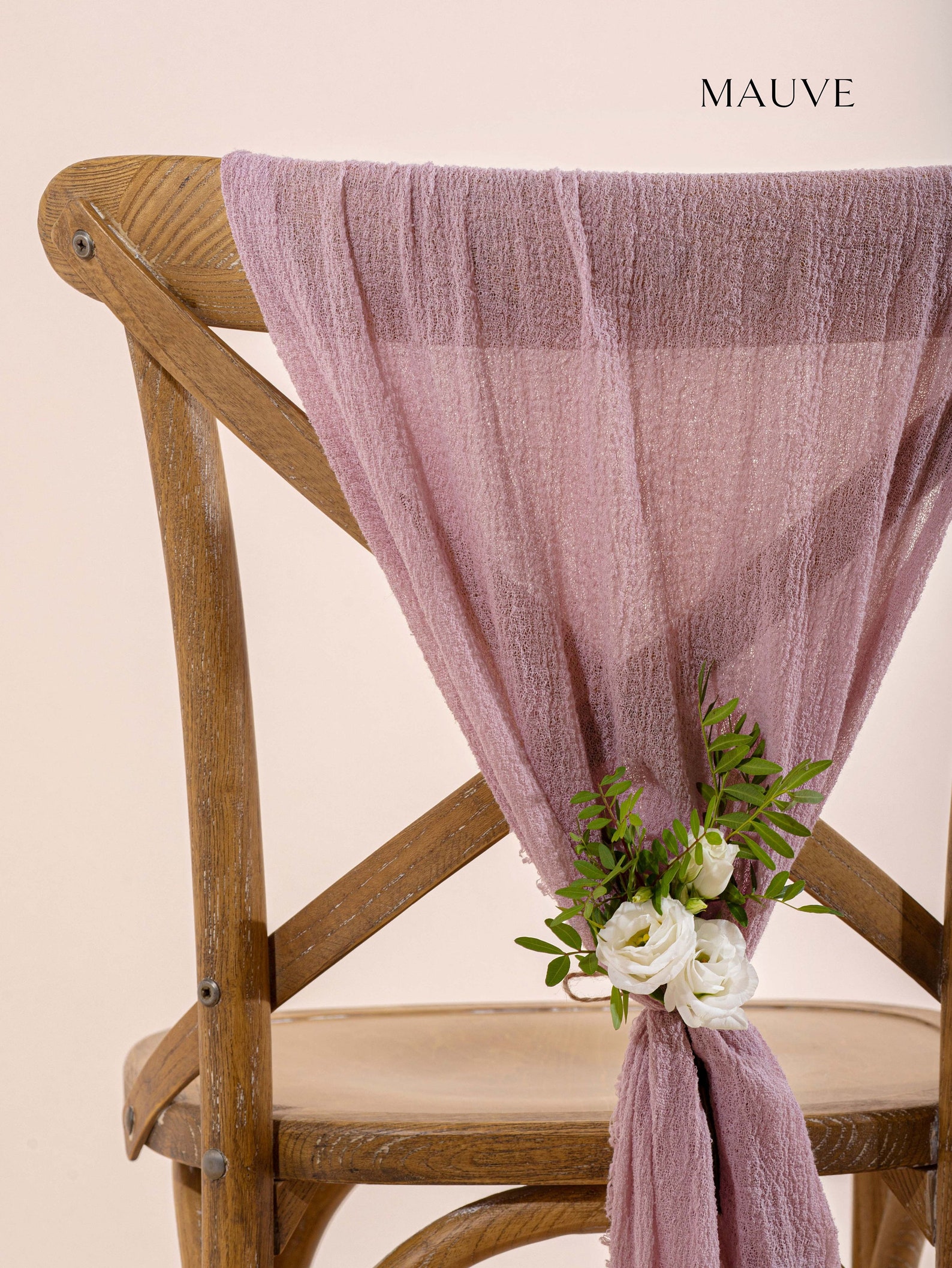 Green Wedding Chair Sash for Wedding Aisle Decor Rustic Wedding Chair ...