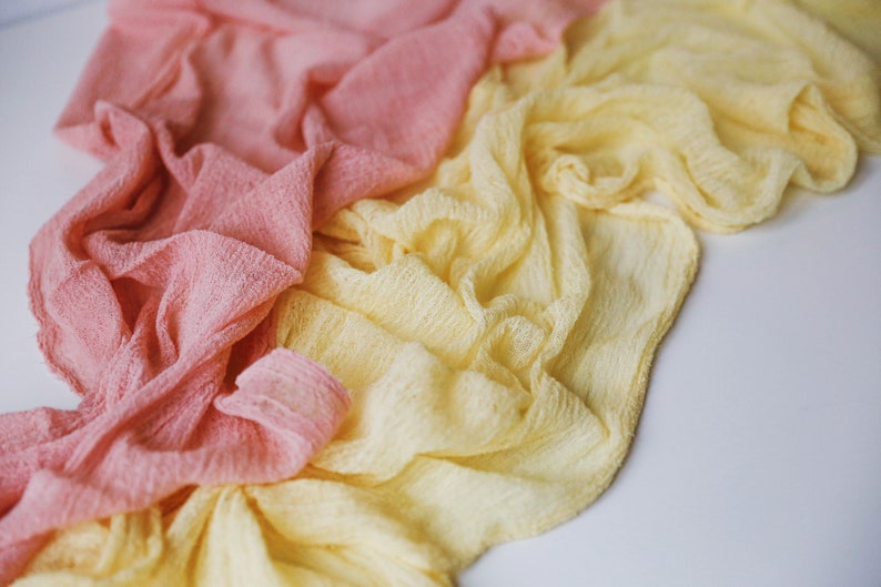 Yellow Cream Boho Wedding Cheesecloth Table Runner Wedding - Etsy