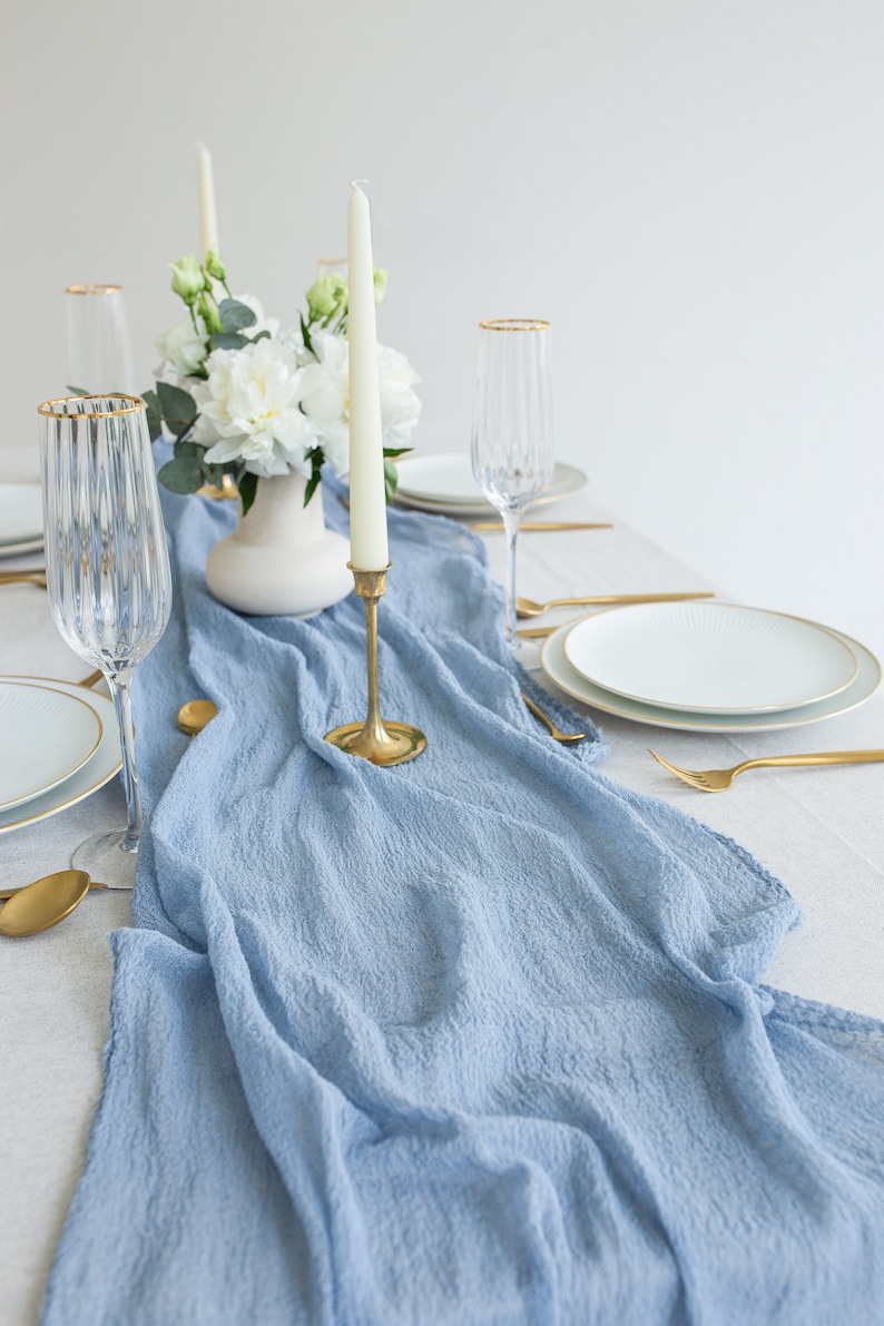Dusty Blue Cheesecloth Napkin Rustic Wedding Gauze Napkin - Etsy