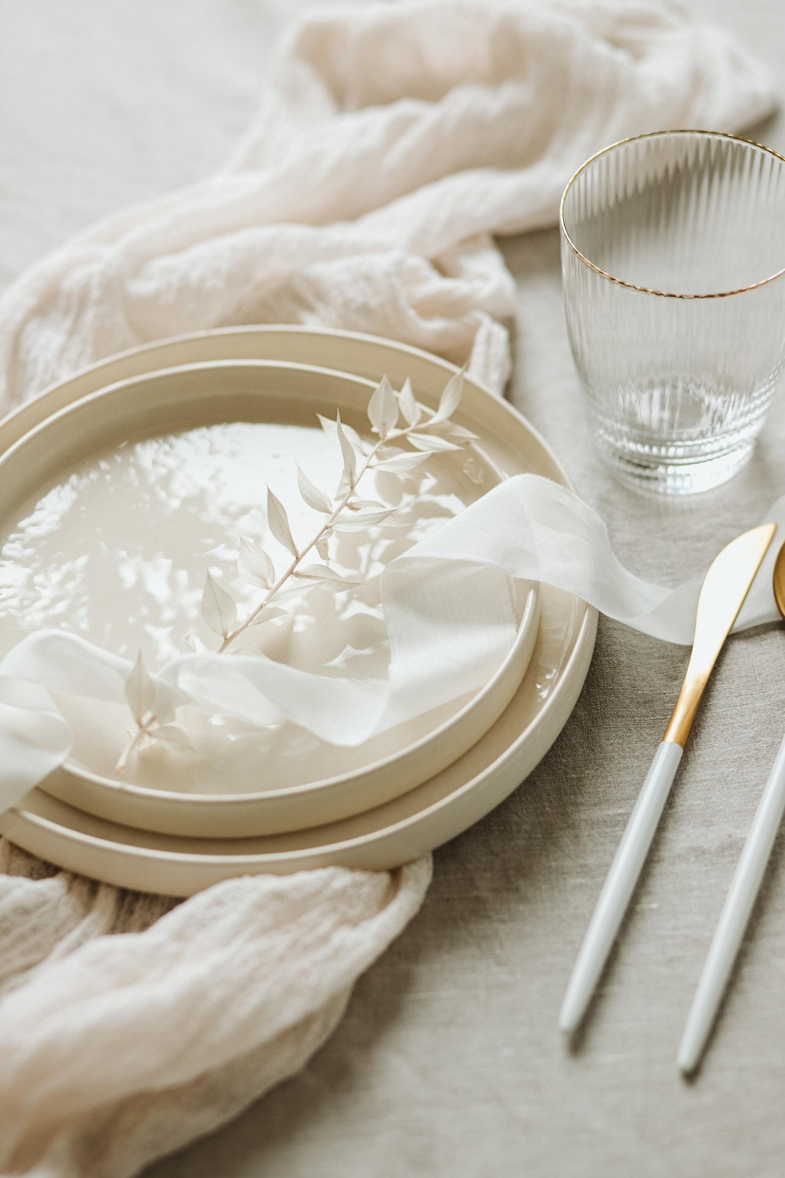 Ivory Gauze Table Runner Boho Wedding Centerpiece Winter Wedding Table ...