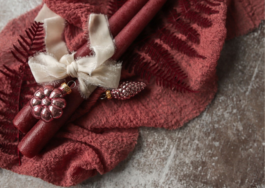 Christmas Table Runner Winter Wedding Centerpiece Gauze Table Runner ...