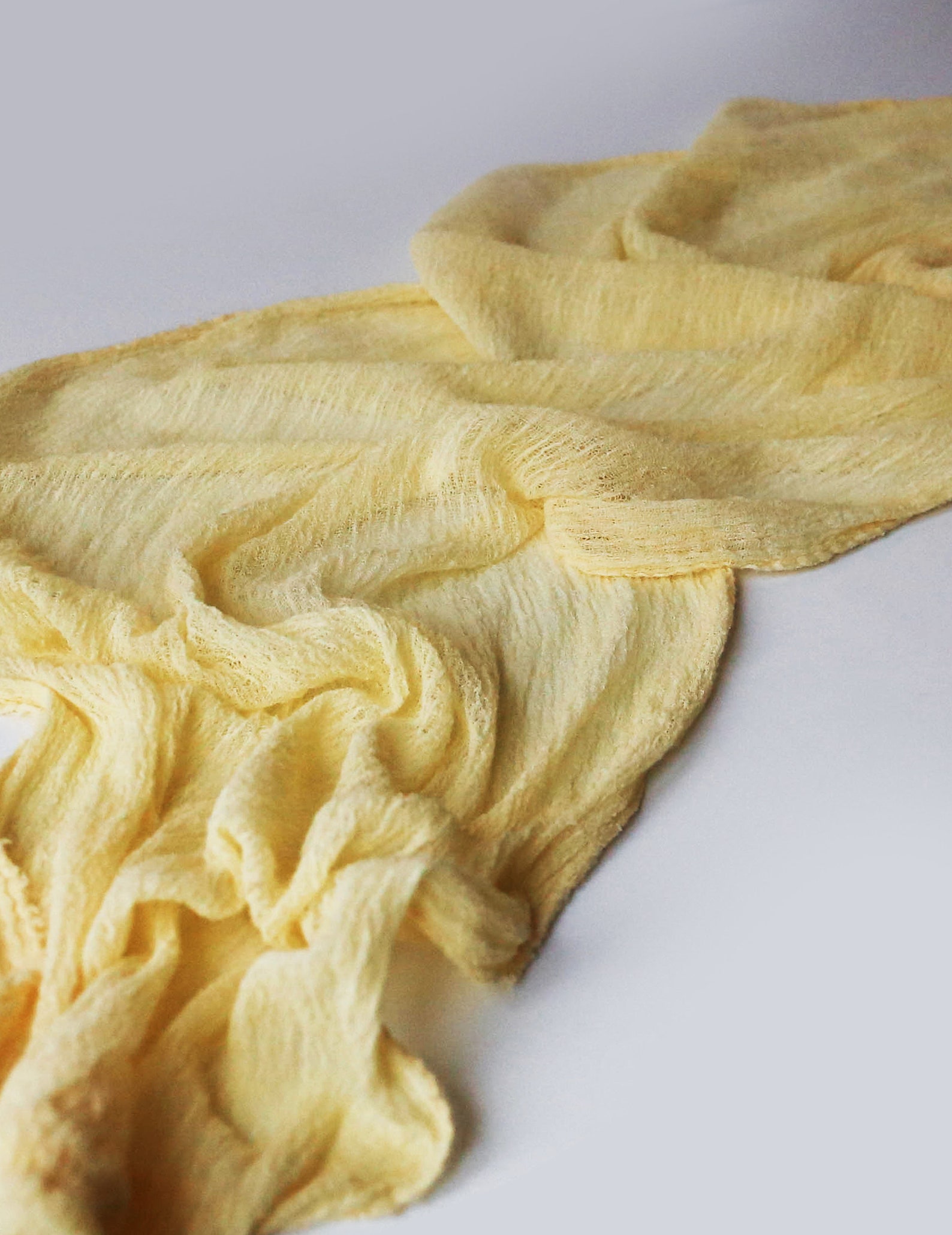 Yellow Cream Boho Wedding Cheesecloth Table Runner Wedding - Etsy